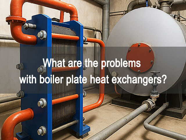 What are the problems with boiler plate heat exchangers?